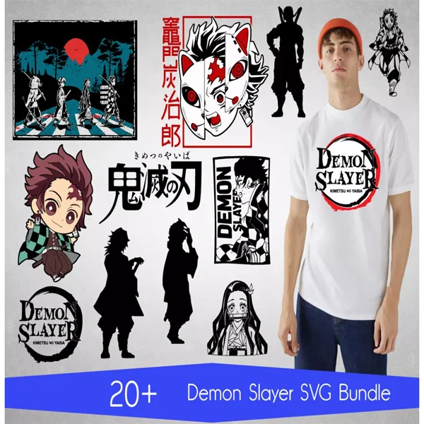 Demon Slayer SVG Bundle – Perfect for Crafting Unique Merchandise!
