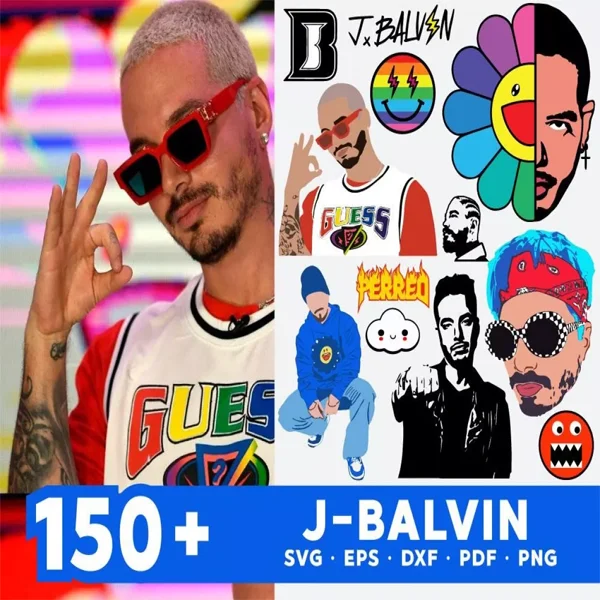 J Balvin SVG Bundle - Unique Designs for Music Lovers