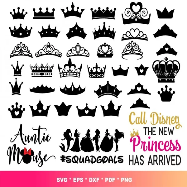 Minnie Princess SVG Bundle - Over 300 SVG Designs for Cricut & More