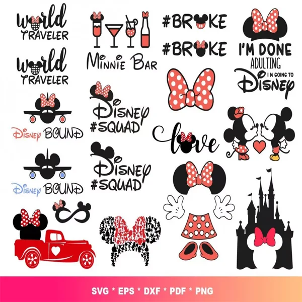Minnie Princess SVG Bundle - Over 300 SVG Designs for Cricut & More