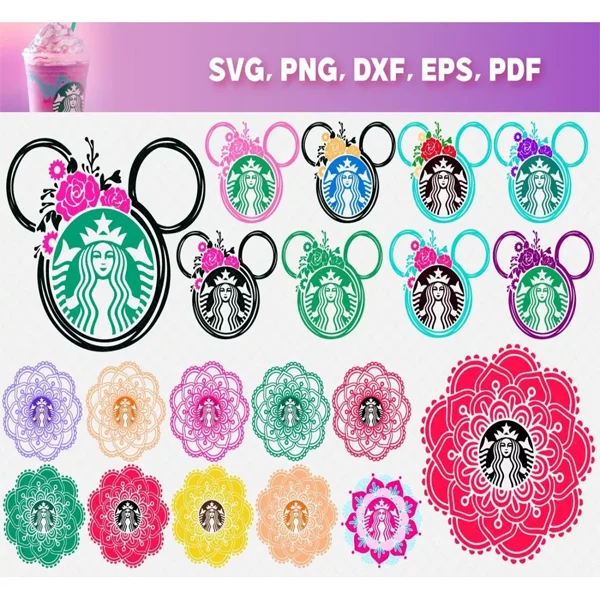 Starbucks SVG Bundle 200+ - Perfect for Crafting and Personal Projects!
